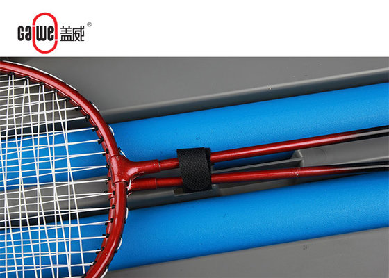 2 Players Badminton Racket Set With Net , Blue 3m Width Family Badminton Set