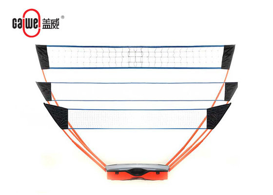 backyard Tennis Badminton And Volleyball Set , Heavy Duty Badminton Set With Net