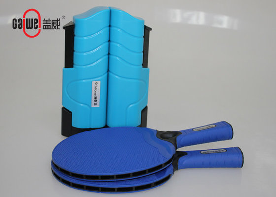 Unbreakable Outdoor Table Tennis Set Ultraviolet With 2 Ping Pong Balls