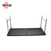 Outdoor Picnic HDPE Plastic Folding Tables Lightweight With Iron Tube Legs