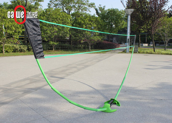 Folding Badminton Set With Freestanding Base Adjustable Height 2 Players