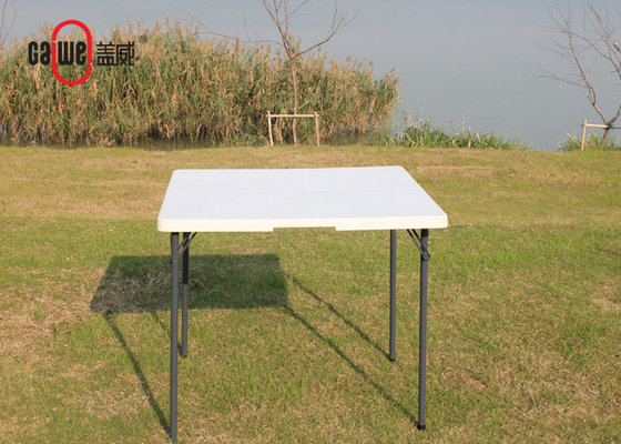 Adjustable 24 Inch Folding Table , Rectangle Plastic Folding Dining Table