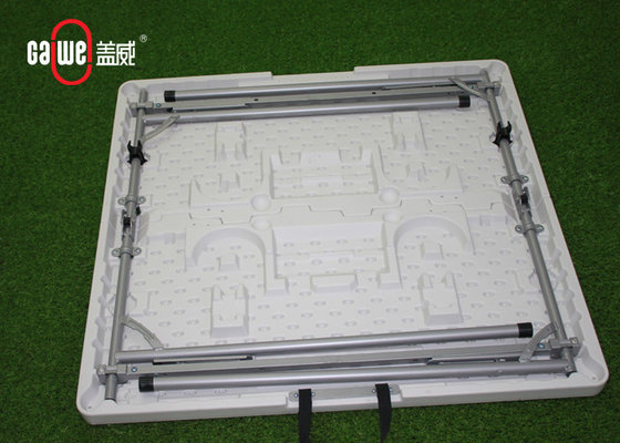 Adjustable 24 Inch Folding Table , Rectangle Plastic Folding Dining Table