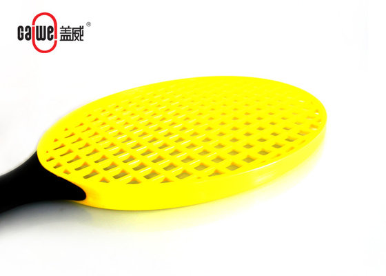 Durable Lawn Tennis Racket , Yellow Youth Tennis Racket 28 * 23cm Face Size