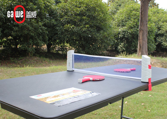 Plastic Portable Table Tennis Set With Thick Smooth Side Paddles 410g Weight