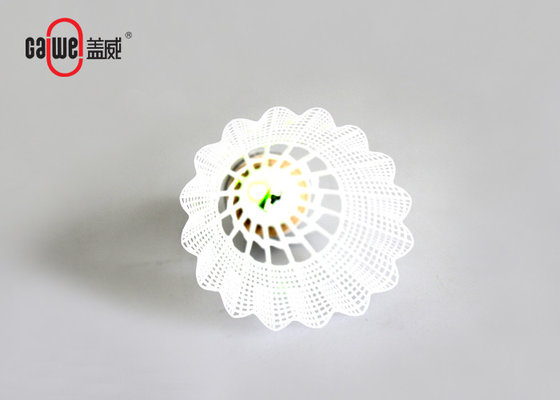 Rigid Plastic Badminton Shuttlecock For Beginners High Performance 5.2g Weight