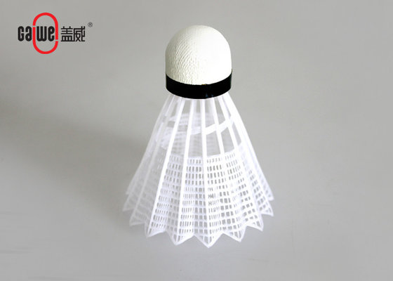 Rigid Plastic Badminton Shuttlecock For Beginners High Performance 5.2g Weight