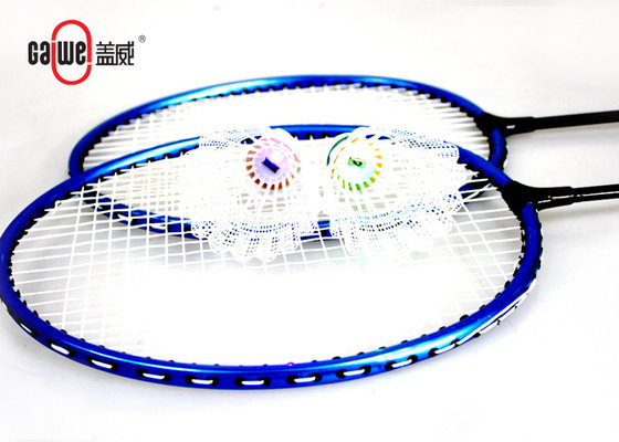 Blue Portable Light Weight Badminton Racket For Junior Mental Development
