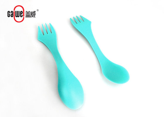 Multi Color Picnic Spoon Fork Knife In One With Customized Logo 8g Weight