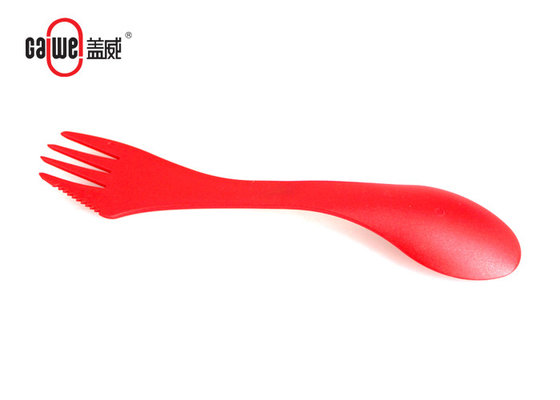 Multi Color Picnic Spoon Fork Knife In One With Customized Logo 8g Weight