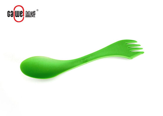 Cum Green / Blue Spoon Fork Knife In One 18CM Fork Dimensions Eco Friendly