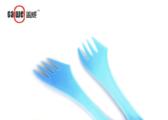 Disposable 3 In 1 Fork Spoon Knife , Food Standard Combination Four Tined Fork