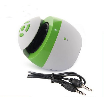 White Green Color Portable Size Music Mini Bluetooth Speaker