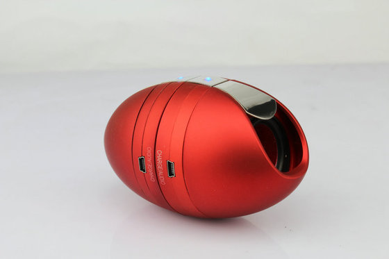 Paired Red DC 5V Hambourger Hands Free Bluetooth Speaker With Hi-Fi Stereo For MP3 / IPAD / Notebook