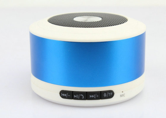 Circular Portable Aluminium Case 2.1 + EDR Standard Wireless Portable Bluetooth Speakers With Hi-Fi Stereo