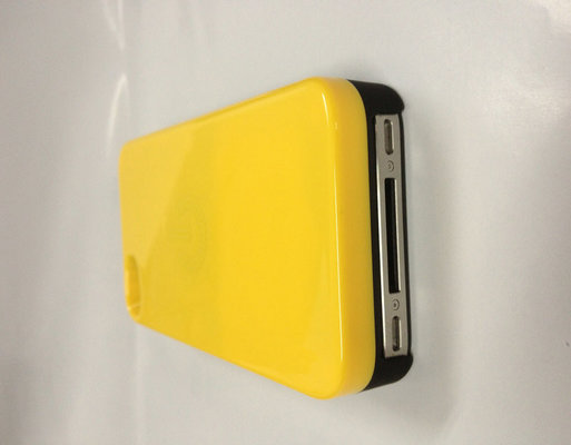 Power-Case Yellow Portable Iphone Bluetooth Speakers / Mobile Phone Accessory For Iphone 4 / 4S