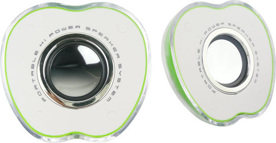 Self-configured Driver For OS Apple Shape Speaker / Portable Speakers For Cell Phones For Mobile Phone