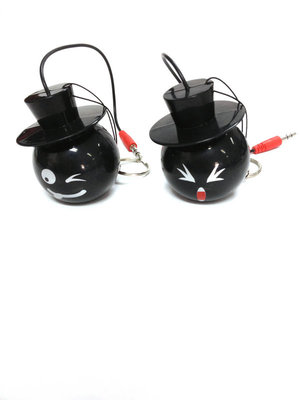 BOMB Black Speaker Portable Speakers For Cell Phones ,MP3, MP4, IPod, IPhone With With Cap
