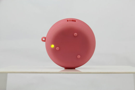 Promotional Red Mini DC 5V Hamburger Speaker / Portable Speakers For Cell Phones With Li-ion Battery