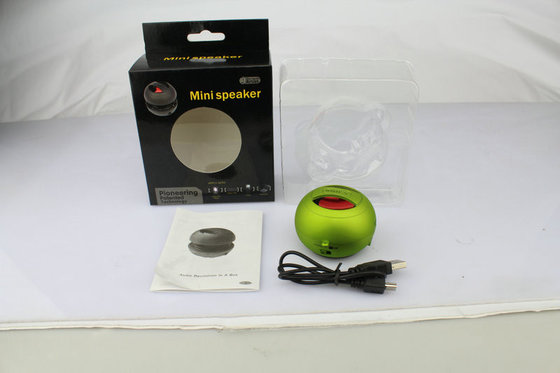 Hamburger Portable Speakers For Cell Phones / DC 5V Rechargeable Speakers For 3.5mm Socket