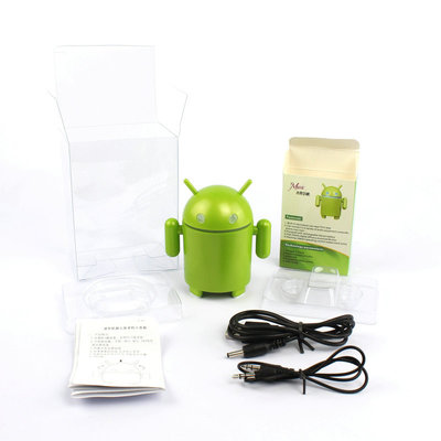 Portable Robot Speaker With Lithium Battery For Android MP3 Player / Portable Speakers For Cell Phones