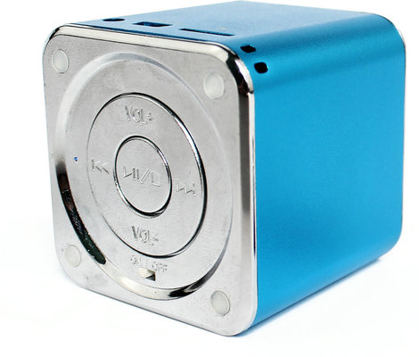 Aluminum Rechargeable Portable Speakers With SD Card With TF Cards For Mobile Phone / Cellphone