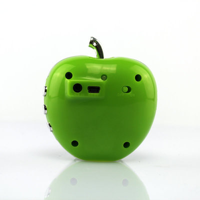 apple shape Portable Speakers With SD Card with 3.5mm audio device