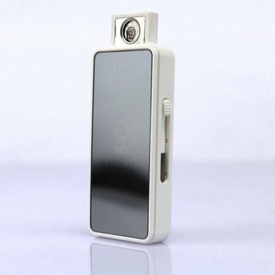 ABS Red / White Eco-freindly Magic Mirror USB Rechargeable Cigarette Lighter Whitout Gas