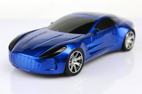3W Portable Bluetooth Speaker With FM Radio / Car Shaped Speakers With SD Card For Laptops