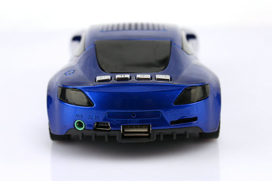 3W Portable Bluetooth Speaker With FM Radio / Car Shaped Speakers With SD Card For Laptops