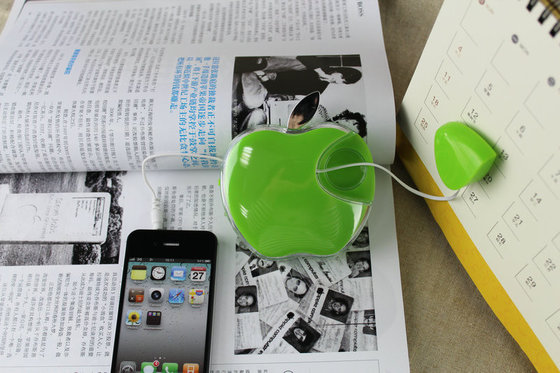 hot sales apple portable Mini Vibration Speaker work with any 3.5mm audio device