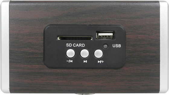 Colorful light Stereo Audio Wooden Speaker With USB MP3, FM Radio