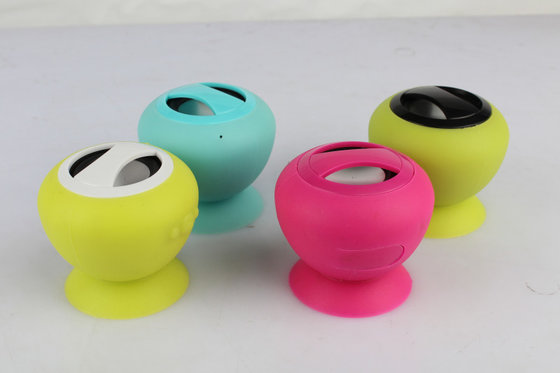 Suction Cup Wireless Portable Bluetooth Speakers With Color LED