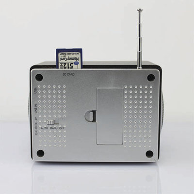 Portable Remote Control Wooden Speakers With Disk SD Card FM Radio