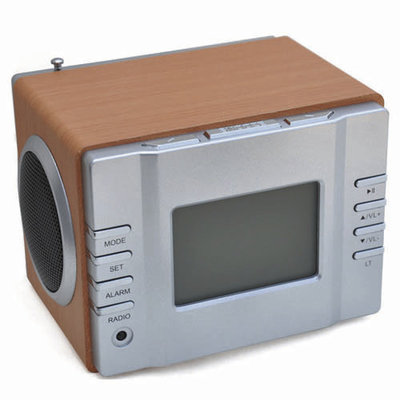 Portable Remote Control Wooden Speakers With Disk SD Card FM Radio