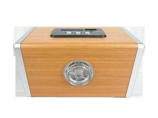 Colorful Light 3.5mm Audio Wooden Speakers With USB FM For Laptop