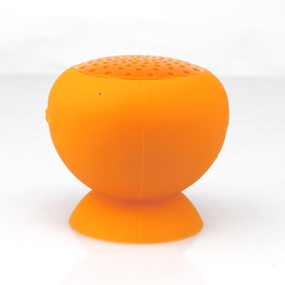 Silicone Sucking Cup Portable Iphone Bluetooth Speaker With Led Indicator