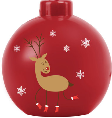 Mini  Christmas Bomb Portable Speakers For Cell Phones 2w Red / Blue / Purple