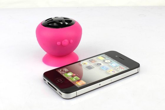 Suction Cup Portable Speakers For Cell Phones Bluetooth 2.1 , 75dB