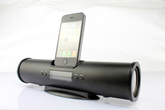 Rechargeable 4 OHM Portable Speakers For Cell Phones Black With Handfree & TF Card Function