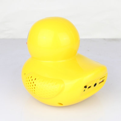 Little Yellow Duck Shape Portable Iphone Bluetooth Speakers With ABS Plastic