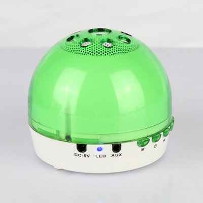 Green Wireless Portable Bluetooth Speakers With Clip And 16g TF Card