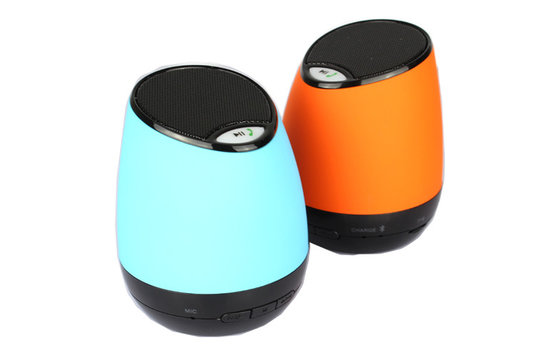 TF Card Bluetooth Stereo Speakers 3w Black Color For Mobile Phone