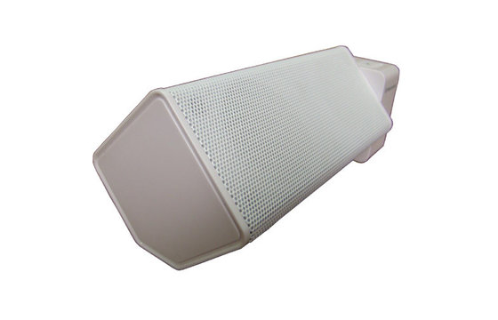 White Mini Hi-Fi Stereo NFC Speakers Wireless With FM Radio For Computer