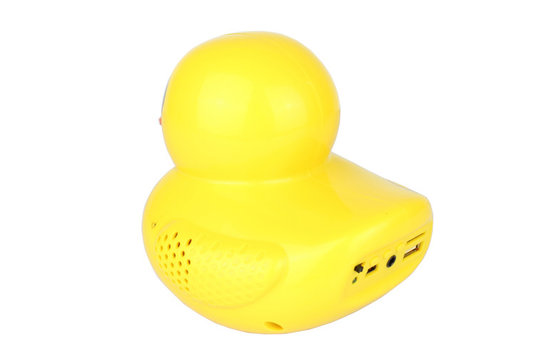 Little Yellow Duck Shape Portable Iphone Bluetooth Speakers With ABS Plastic