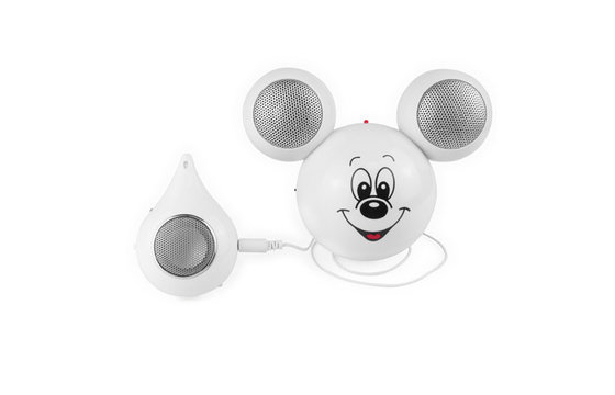 2 Led Lights Portable Speakers With SD Card Suitable For MP3 / Mp4