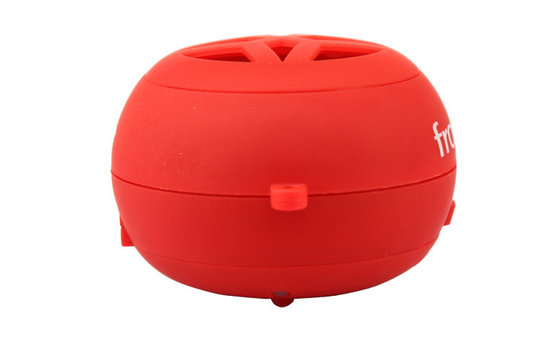 Promotional Red Mini DC 5V Hamburger Speaker / Portable Speakers For Cell Phones With Li-ion Battery
