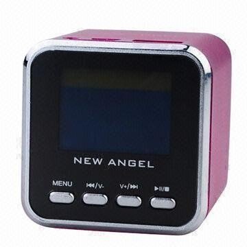 1.5-inch Screen Mini Music Speaker with Cube, Supported TF USB ANT