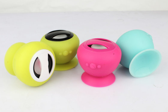 Be Sucked On Glass Rechargeable Bluetooth Speakers High-Fidelity Wireless with 2 Color LED