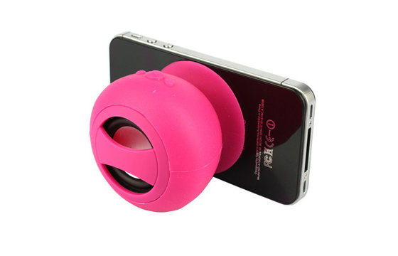 Be Sucked On Glass Rechargeable Bluetooth Speakers High-Fidelity Wireless with 2 Color LED